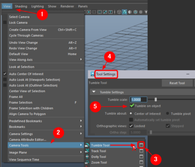 Mayaで視点回転の中心をマウスカーソル下に指定する方法 | 3DCG考え中